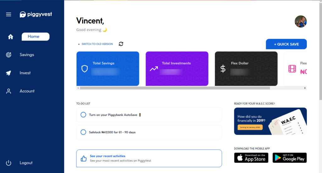 How to Save and Invest with PiggyVest in Nigeria - Youth Entrepreneurship