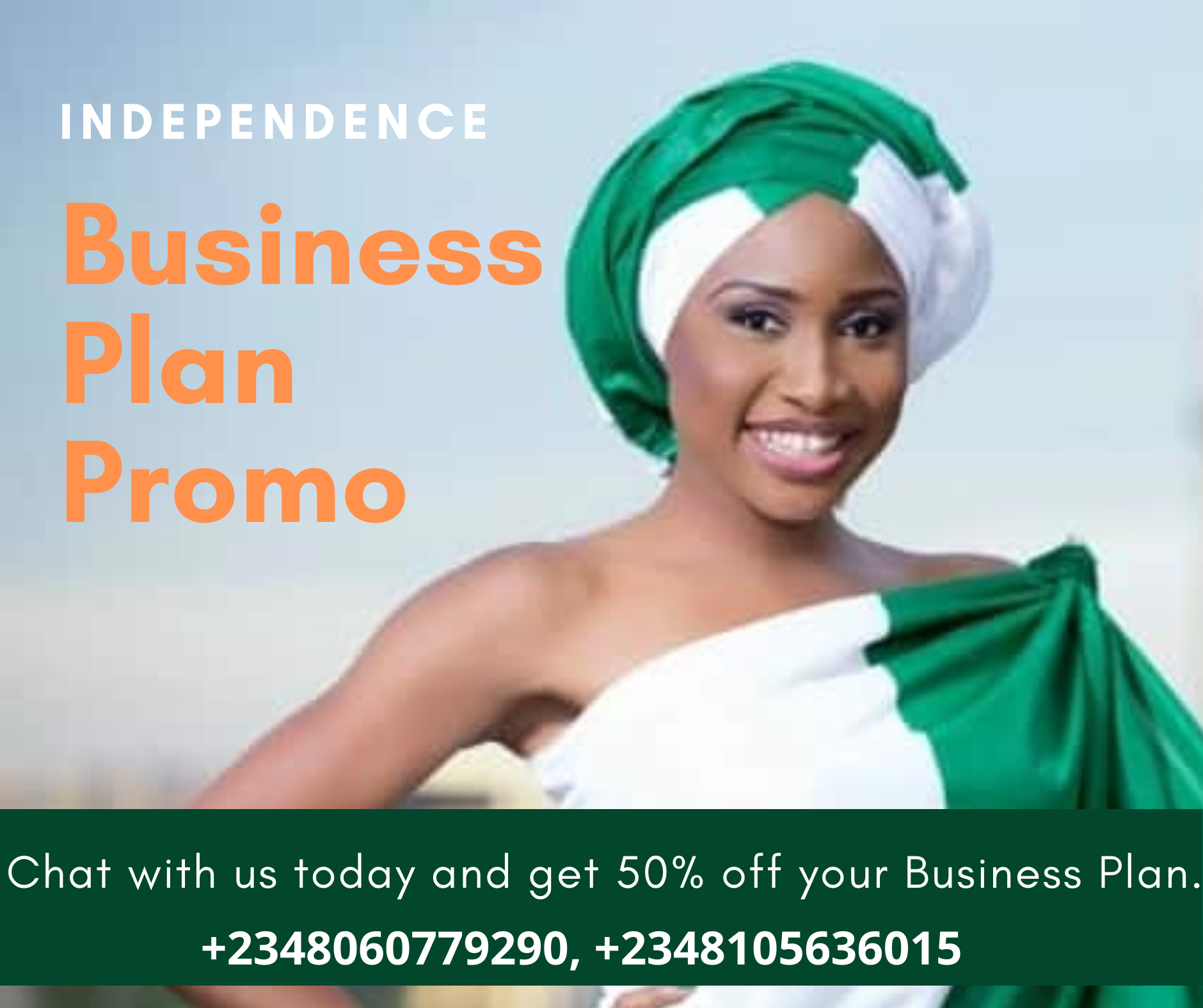 Our Independence Business plan Template promo is here for the first 50 ...